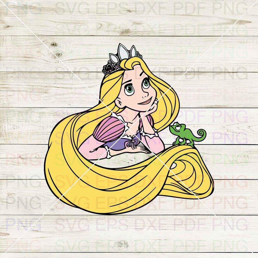 Princess_rapunzel_tangled_007 Svg Dxf Eps Pdf Png, Cricut, Cutting File ...