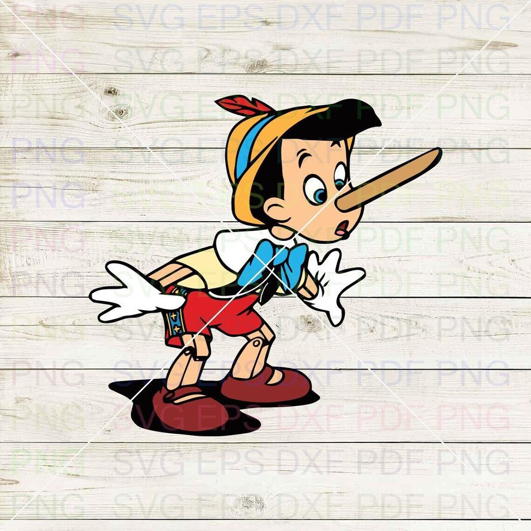 Pinocchio_005 Svg Dxf Eps Pdf Png, Cricut, Cutting File, Vector ...
