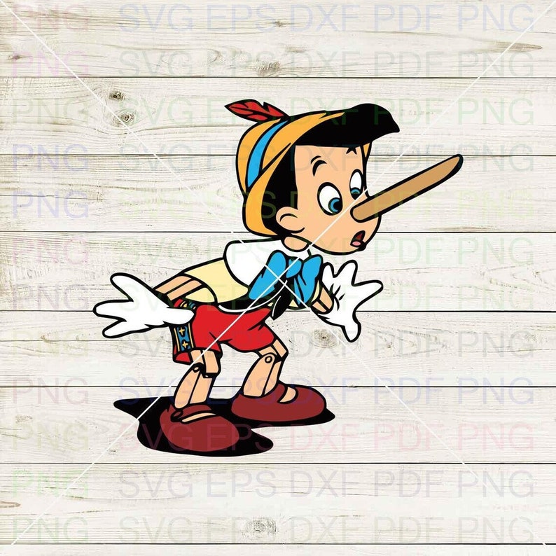 Pinocchio_005 Svg Dxf Eps Pdf Png, Cricut, Cutting File, Vector ...