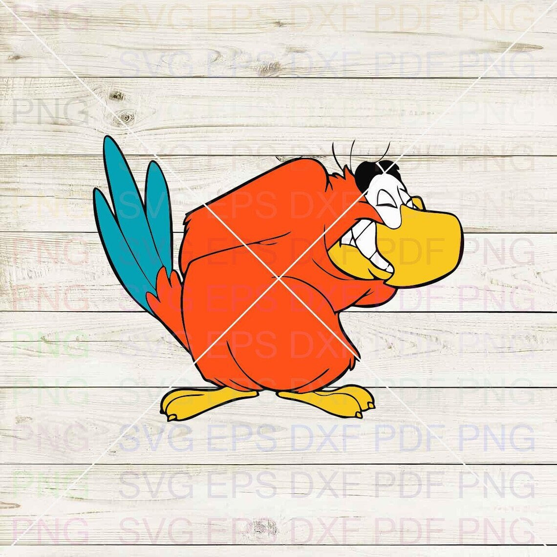 Cheerful_iago_aladdin_005 Svg Dxf Eps Pdf Png, Cricut, Cutting File ...