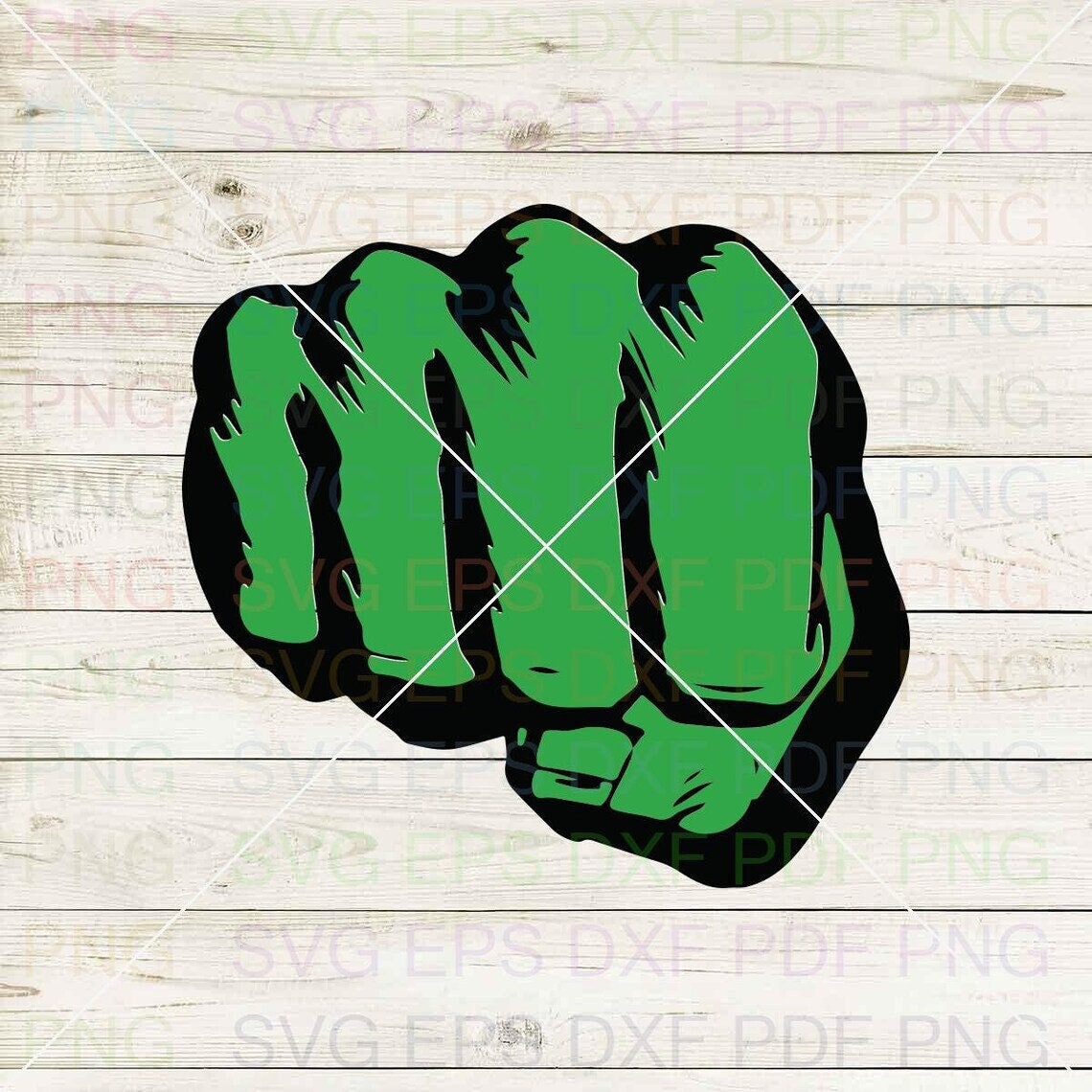 Hulk_hand_face_silhouette_020 Svg Dxf Eps Pdf Png, Cricut, Cutting File ...