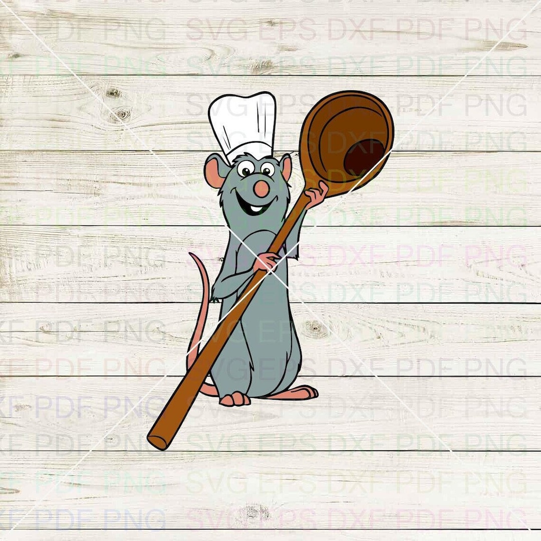 Mouse_remy_ratatouille_002 Svg Dxf Eps Pdf Png, Cricut, Cutting File ...