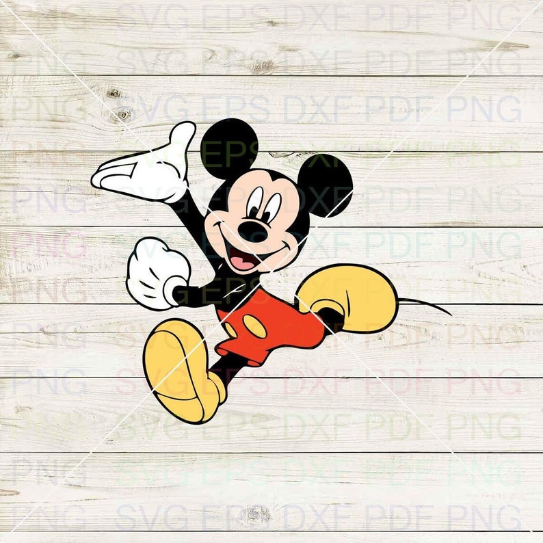 Mickey_mouse_running_mickey_mouse_017 Svg Dxf Eps Pdf Png, Cricut ...