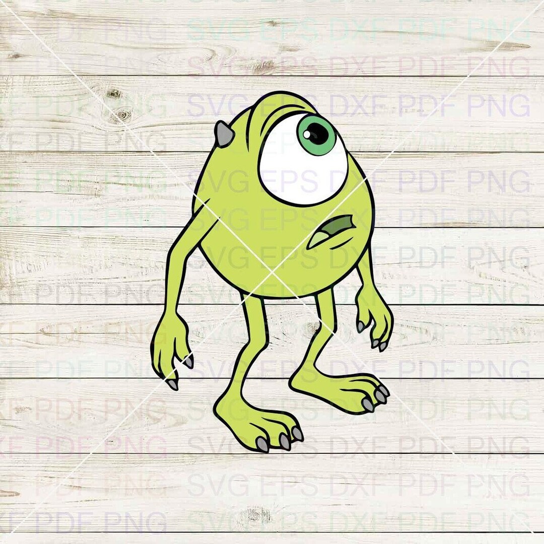 Mike_wazowski_monsters_inc_004 Svg Dxf Eps Pdf Png, Cricut, Cutting ...