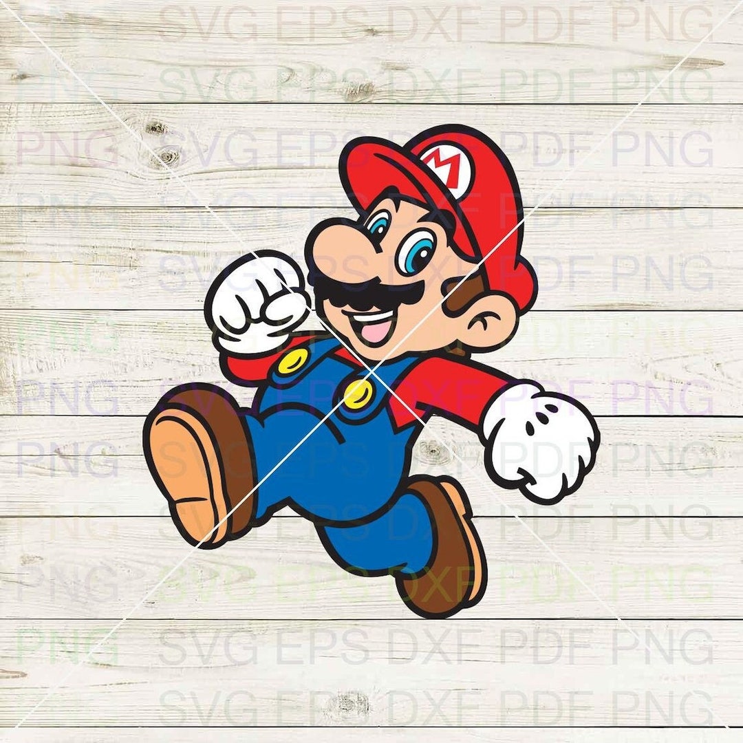 Super_mario_002 Svg Dxf Eps Pdf Png, Cricut, Cutting File, Vector ...