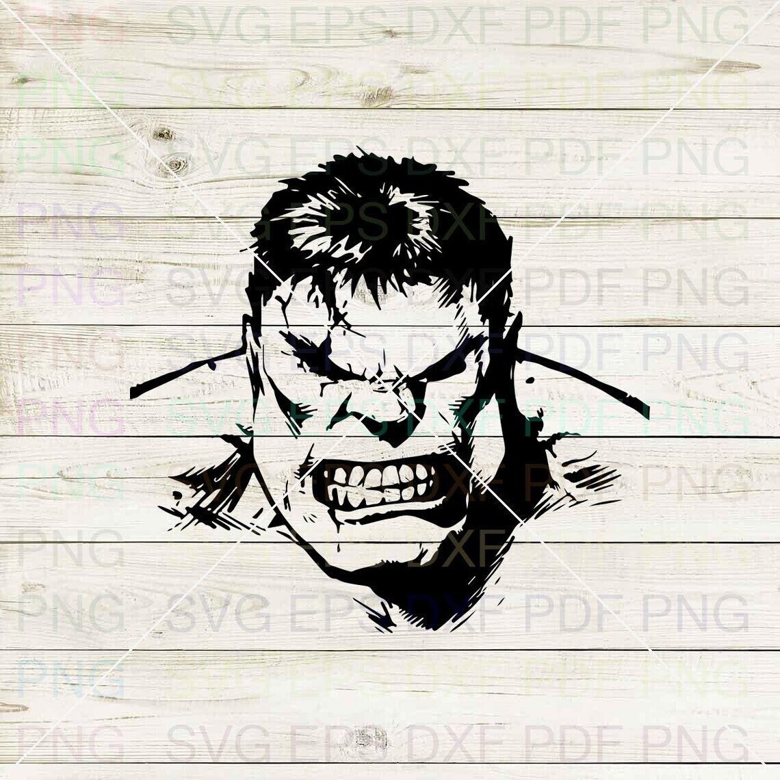 Hulk_hand_face_silhouette_031 Svg Dxf Eps Pdf Png, Cricut, Cutting File ...