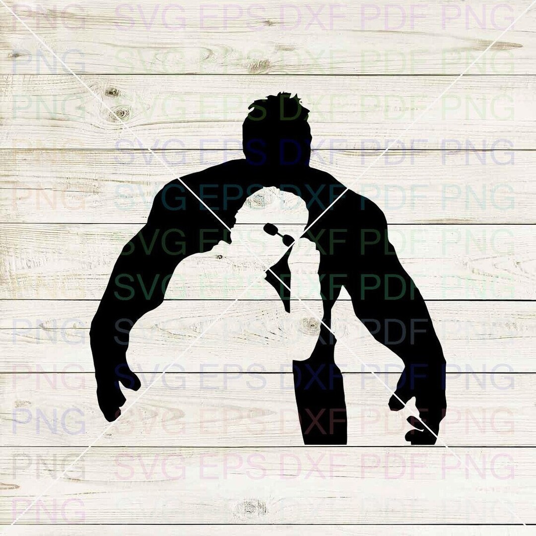 Hulk_hand_face_silhouette_024 Svg Dxf Eps Pdf Png, Cricut, Cutting File ...