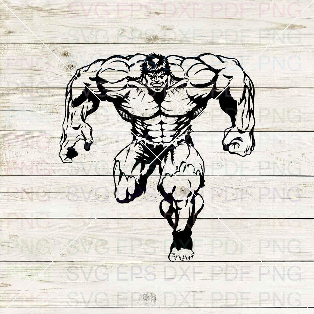 Hulk_hand_face_silhouette_034 Svg Dxf Eps Pdf Png, Cricut, Cutting File ...