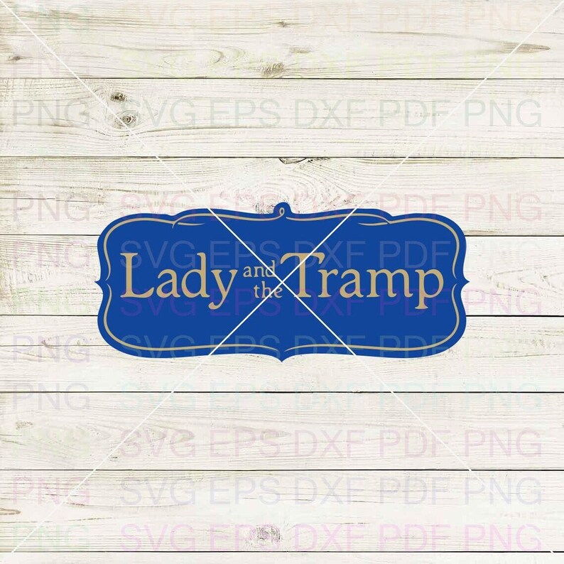Lady_and_the_tramp_004 Svg Dxf Eps Pdf Png, Cricut, Cutting File ...