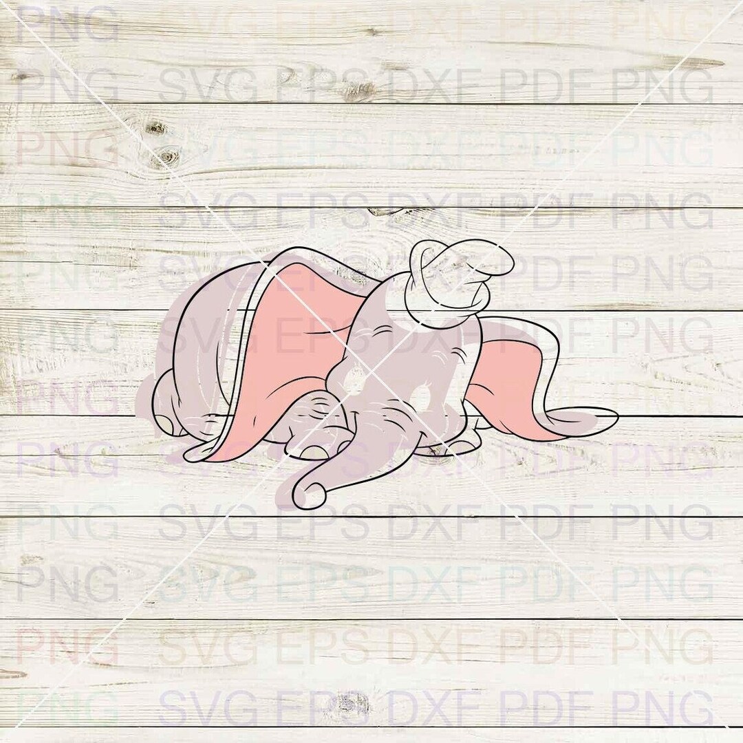 Dumbo_018 Svg Dxf Eps Pdf Png, Cricut, Cutting File, Vector, Clipart ...