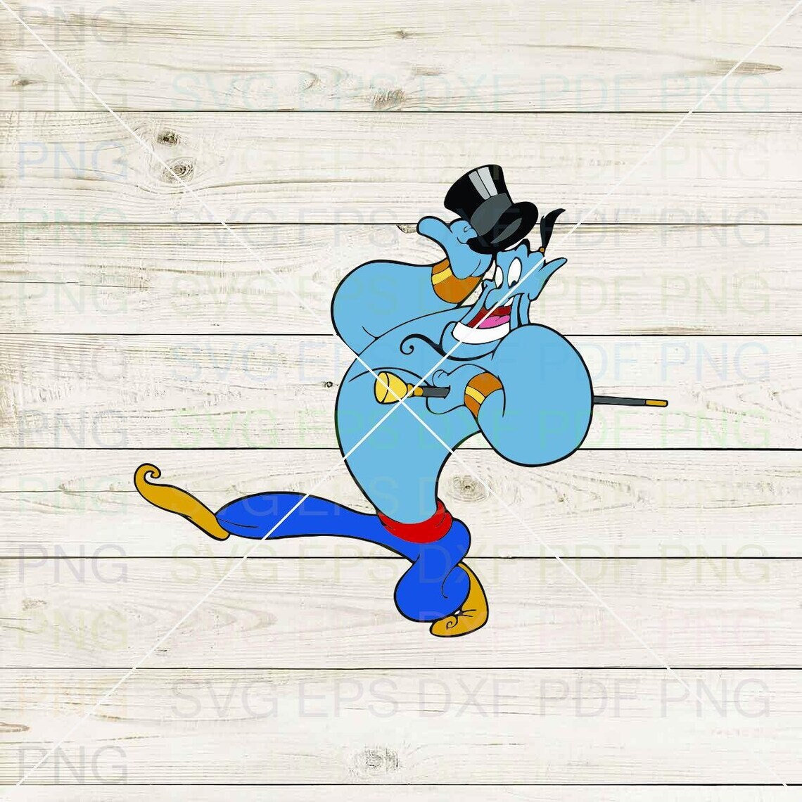 Genie_magic_lamp_aladdin_012 Svg Dxf Eps Pdf Png, Cricut, Cutting File ...
