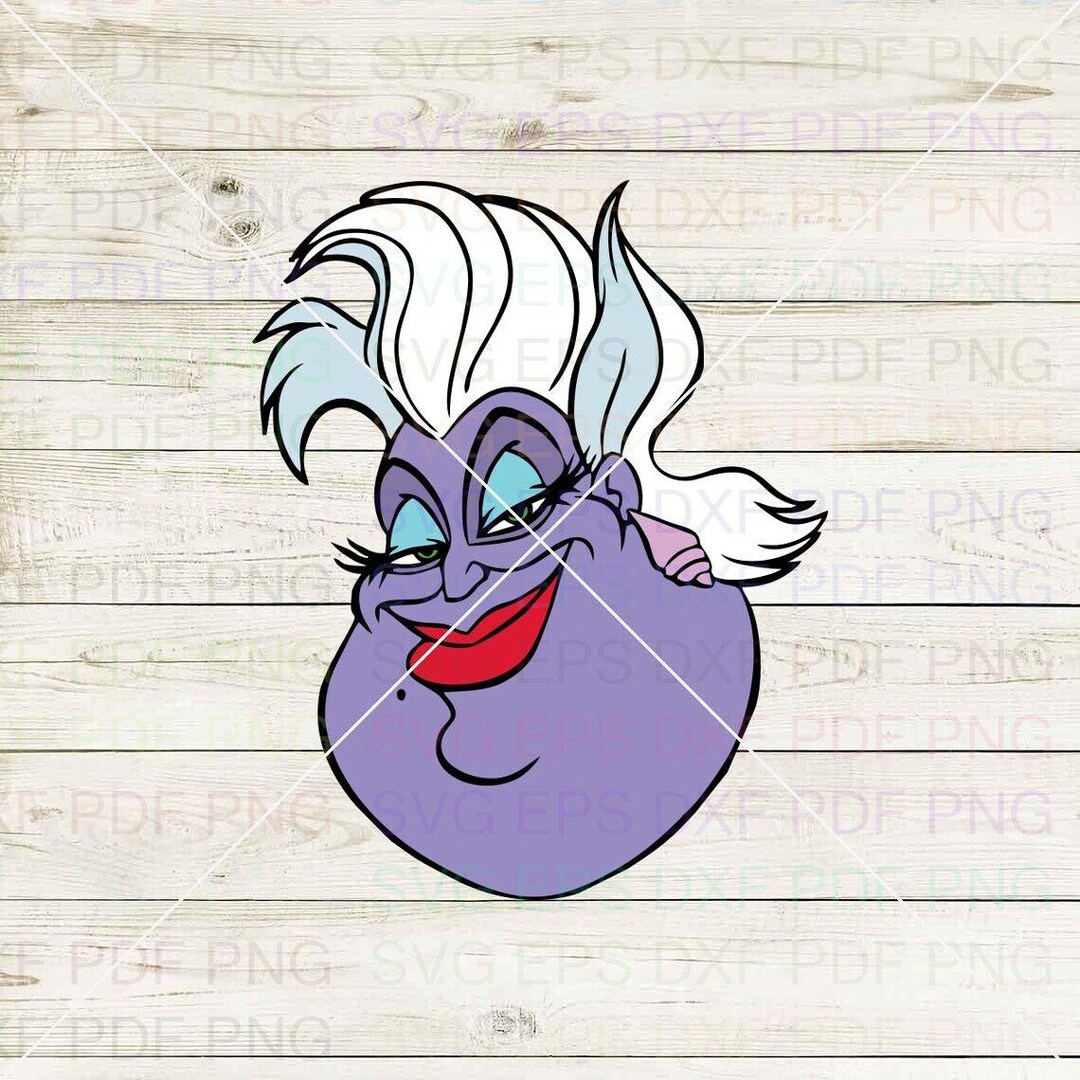 Ursula_the_little_mermaid_034 Svg Dxf Eps Pdf Png, Cricut, Cutting File ...