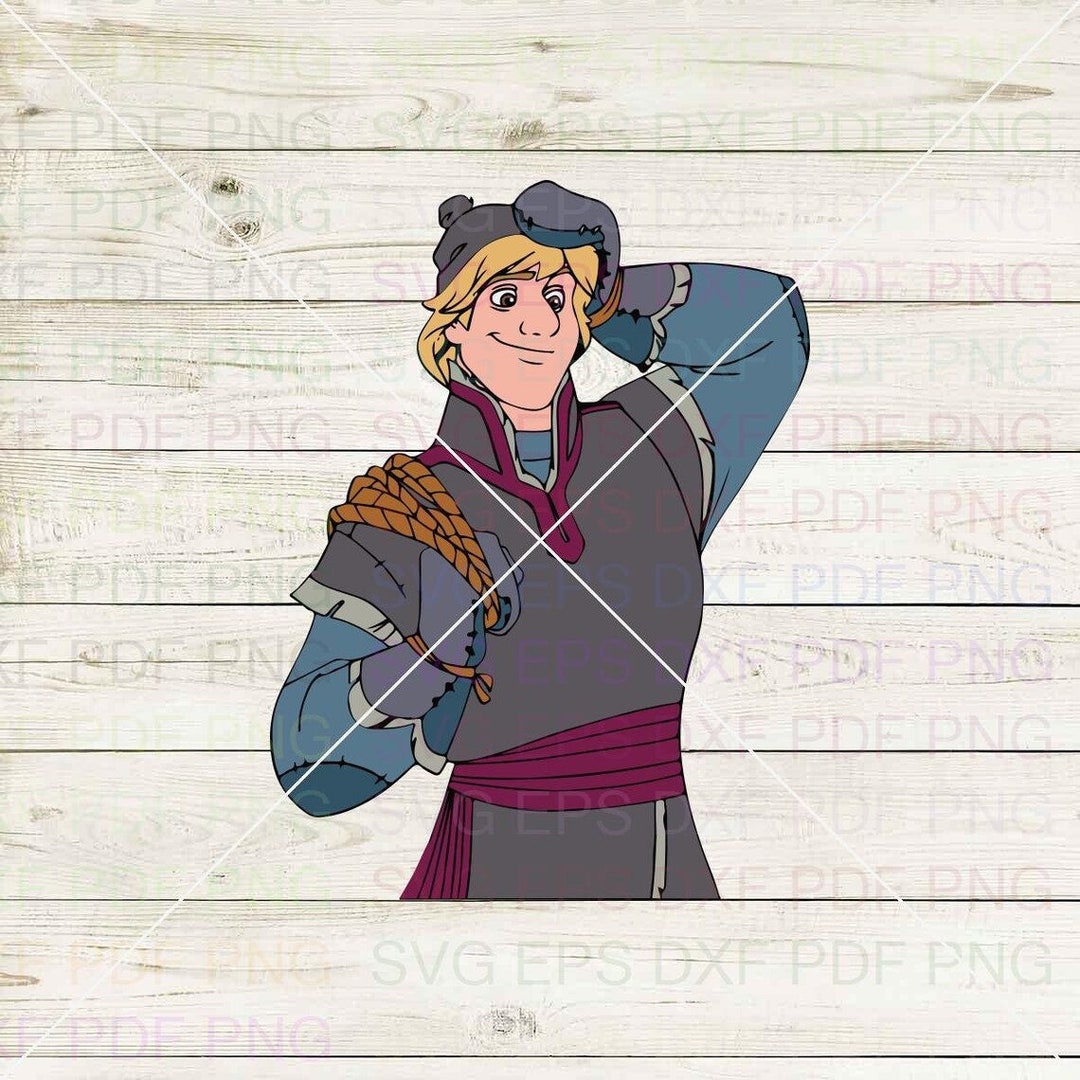 Kristoff_frozen_026 Svg Dxf Eps Pdf Png, Cricut, Cutting File, Vector ...