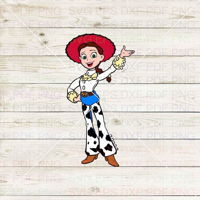 Jessie_toy_story_026 Svg Dxf Eps Pdf Png, Cricut, Cutting File, Vector ...