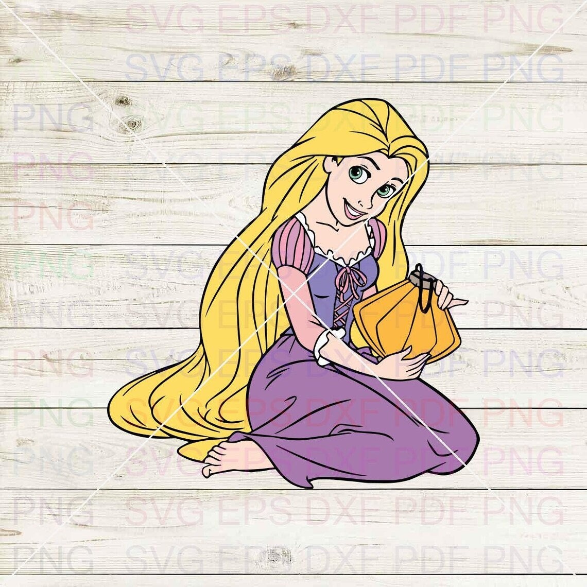 Rapunzel_tangled_003 Svg Dxf Eps Pdf Png, Cricut, Cutting File, Vector ...