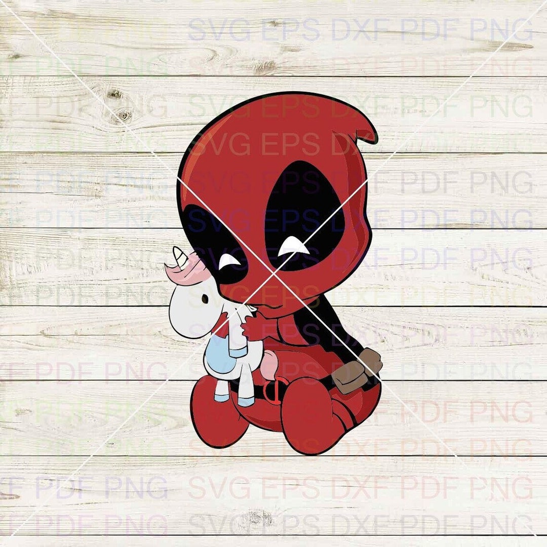 Baby_deadpool_002 Svg Dxf Eps Pdf Png, Cricut, Cutting File, Vector ...
