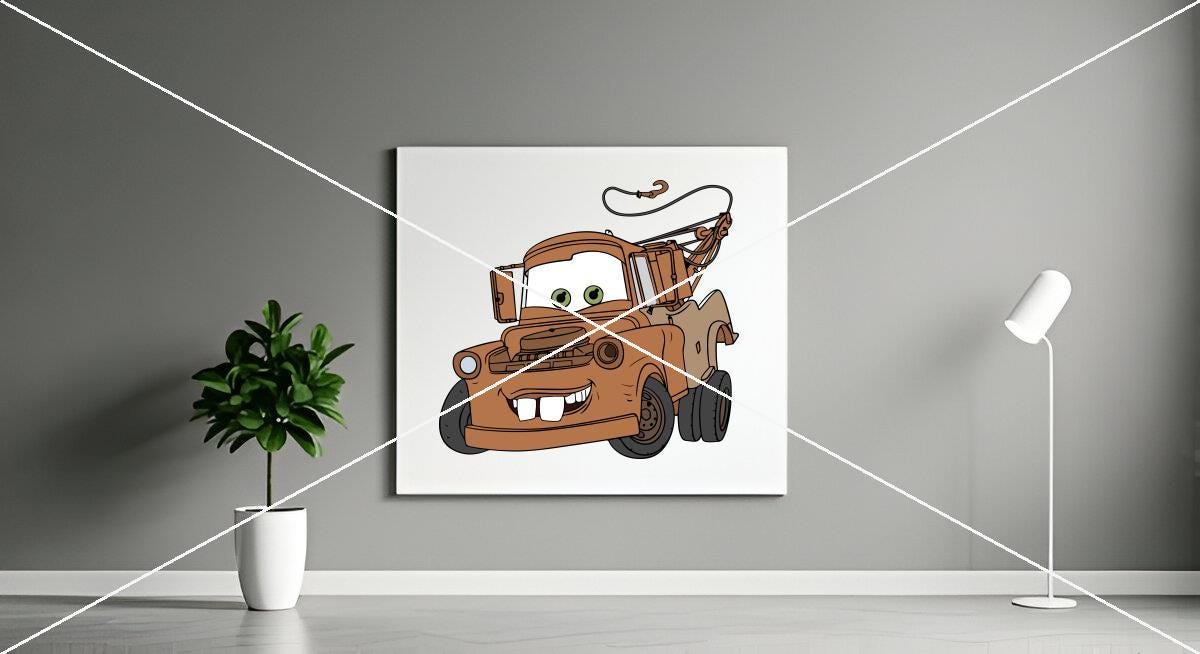 Mater_car_cars_014 Svg Dxf Eps Pdf Png, Cricut, Cutting File, Vector ...