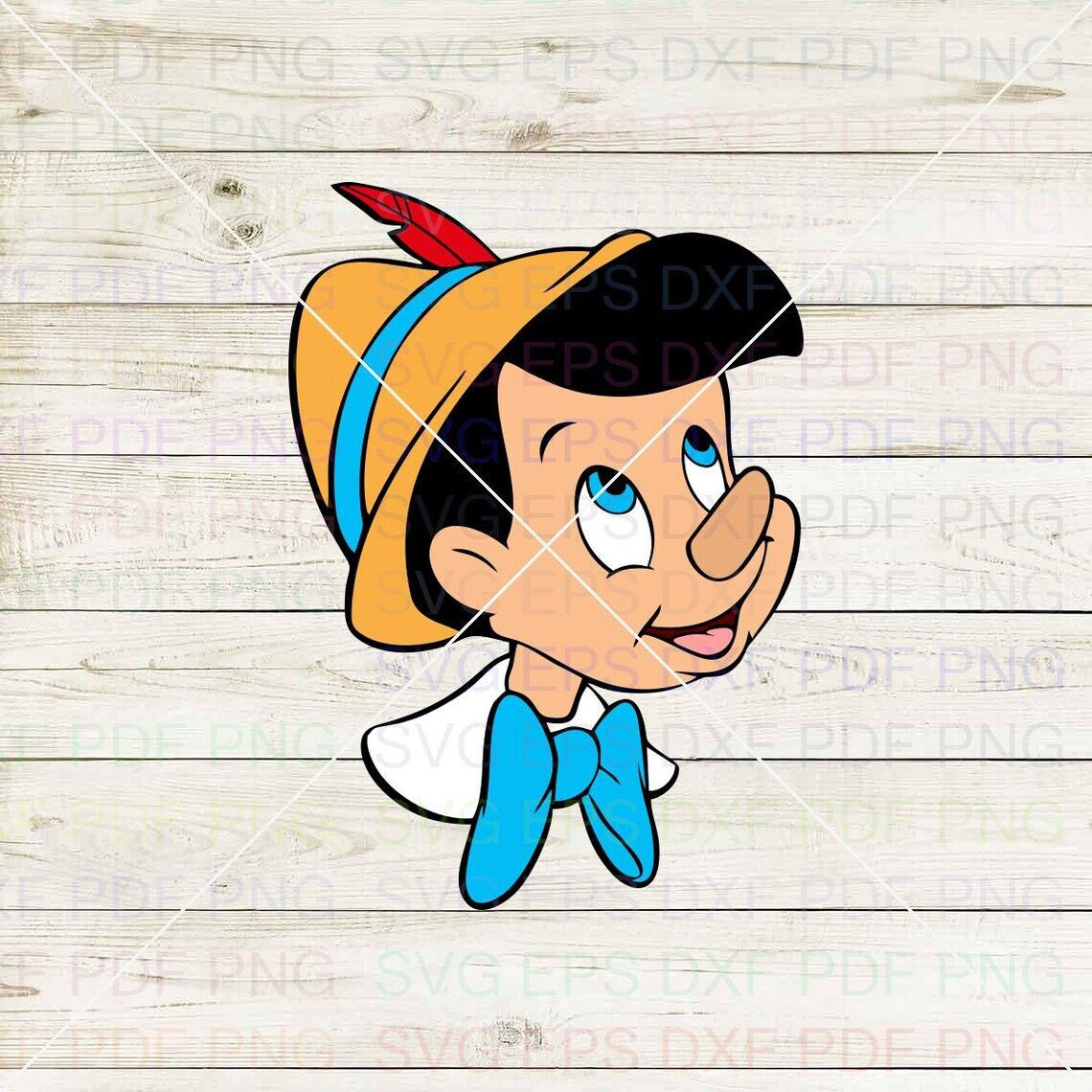 Face_pinocchio_001 Svg Dxf Eps Pdf Png, Cricut, Cutting File, Vector ...