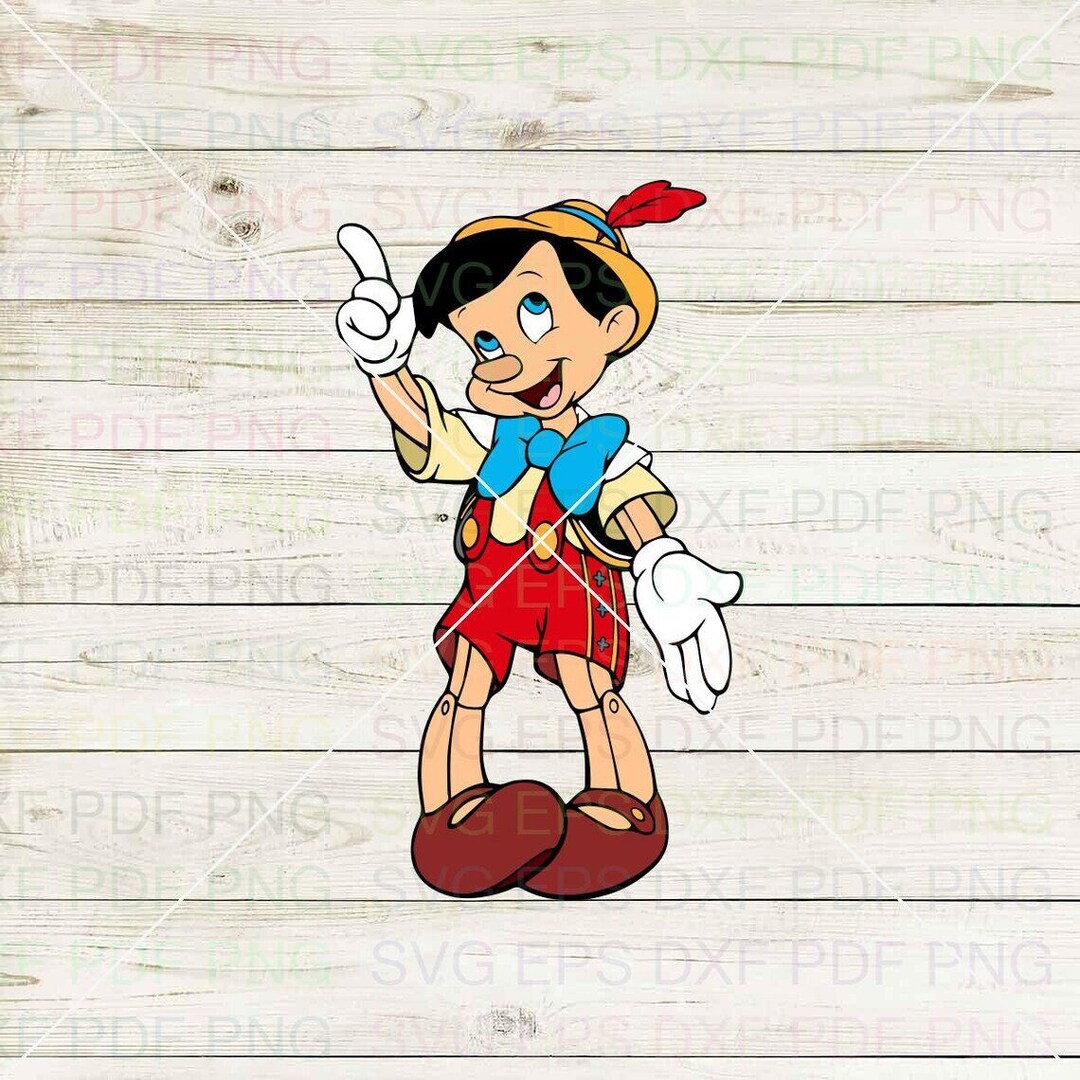 Pinocchio_003 Svg Dxf Eps Pdf Png, Cricut, Cutting File, Vector ...