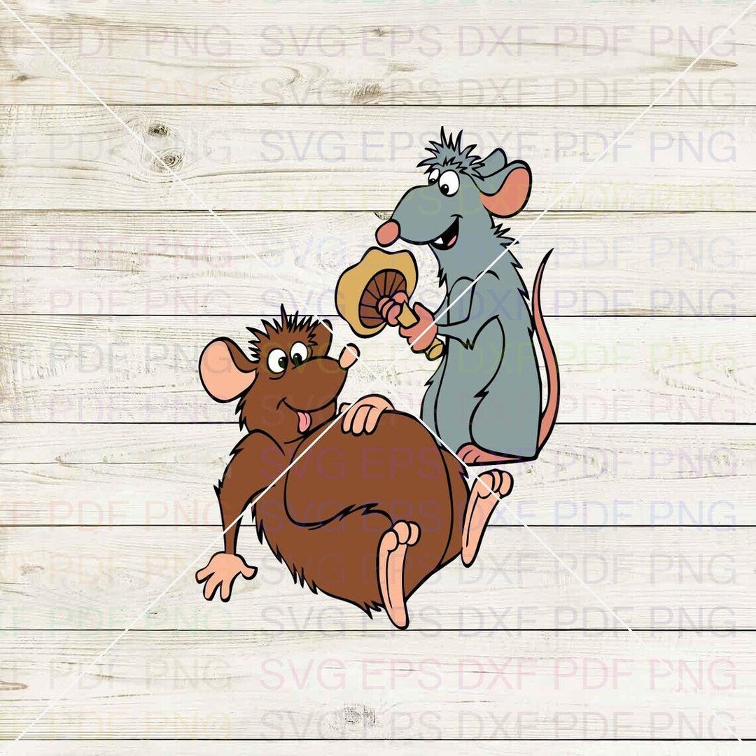 Mouse_remy_and_emile_ratatouille_006 Svg Dxf Eps Pdf Png, Cricut ...