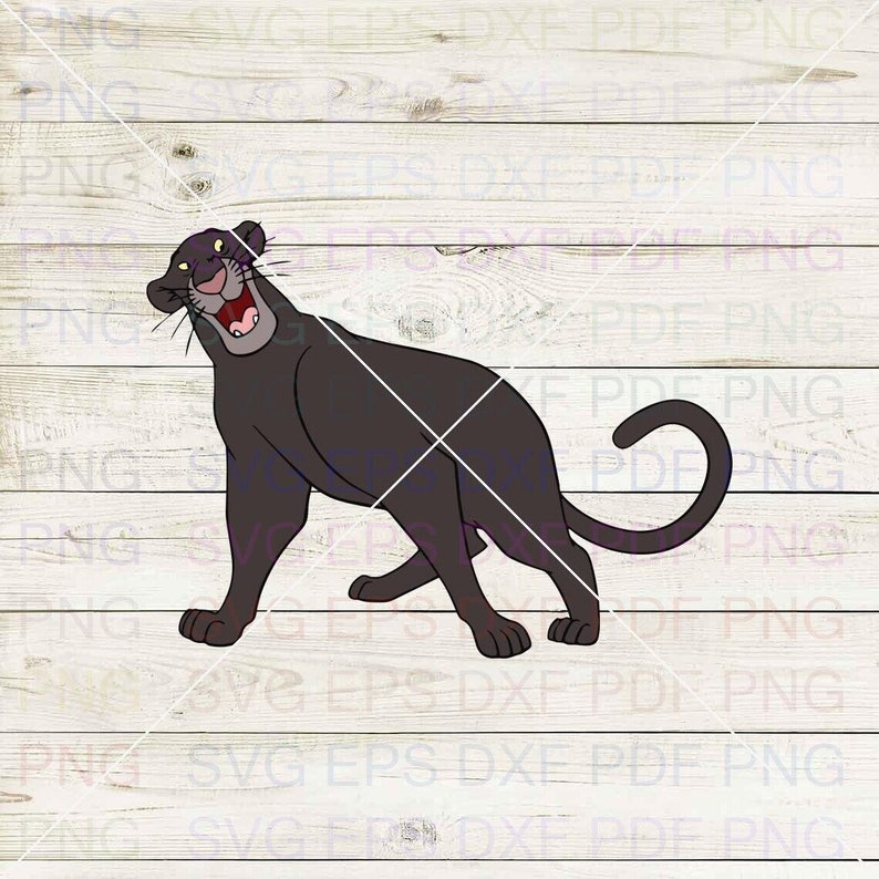 Bagheera_the_jungle_book_016 Svg Dxf Eps Pdf Png, Cricut, Cutting File ...