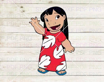 Stitch_2_lilo_and_stitch Svg Outline Dxf Eps Pdf Png, Cricut, Cutting ...