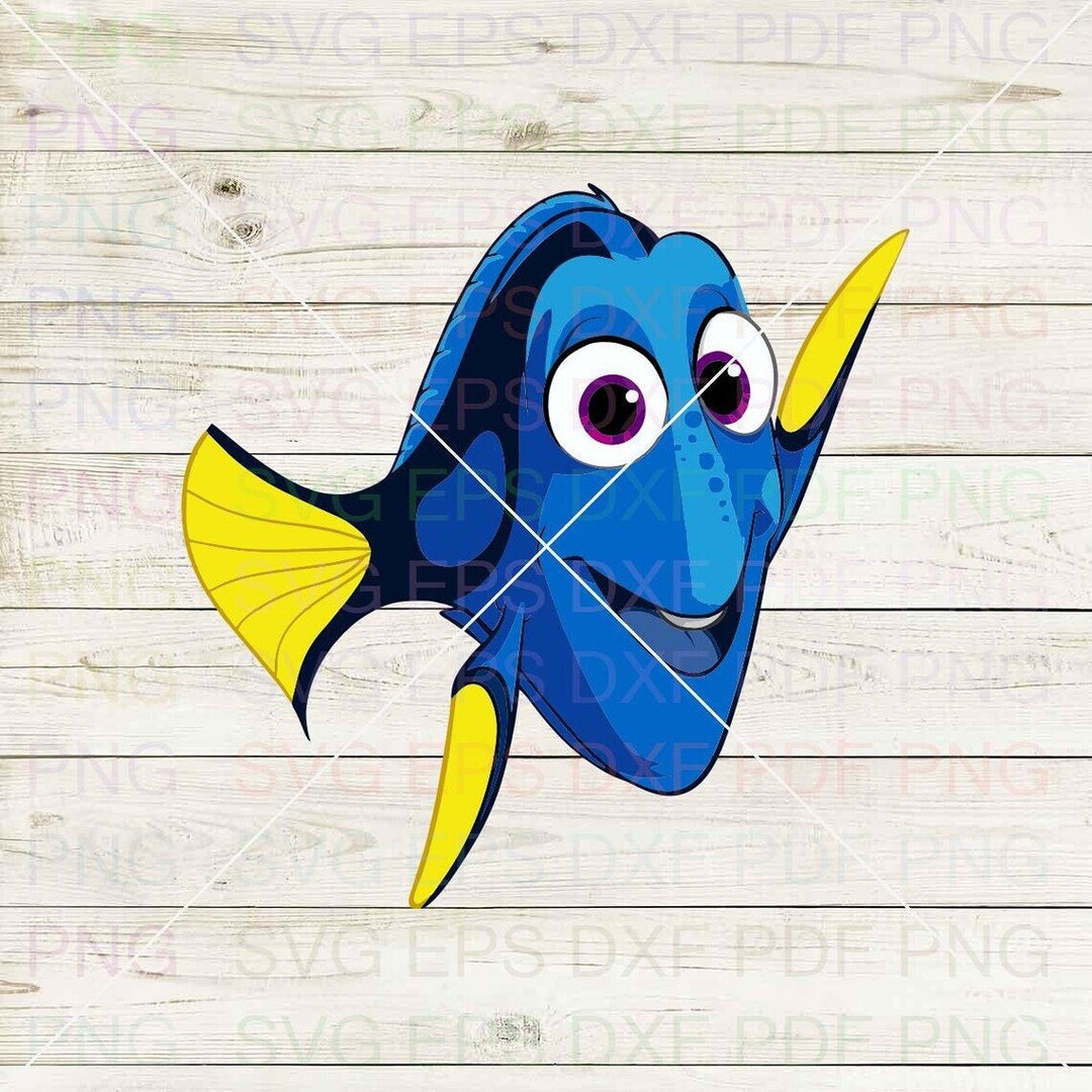 Dory_finding_nemo_023 Svg Dxf Eps Pdf Png, Cricut, Cutting File, Vector ...