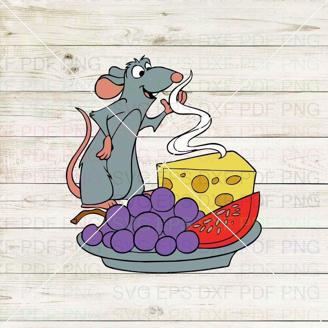 Mouse_remy_ratatouille_018 Svg Dxf Eps Pdf Png, Cricut, Cutting File ...