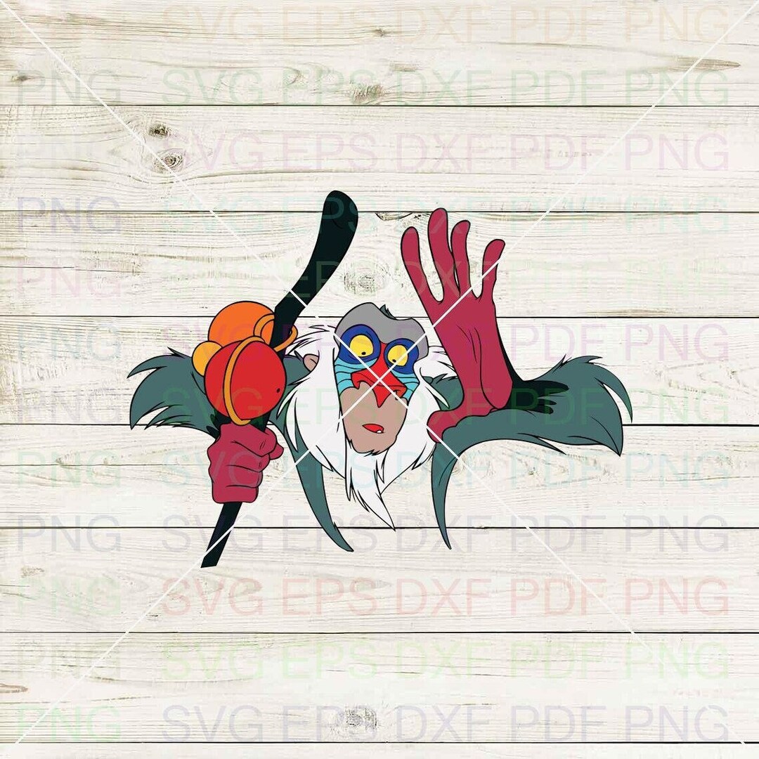 Rafiki_the_lion_king_017 Svg Dxf Eps Pdf Png, Cricut, Cutting File ...