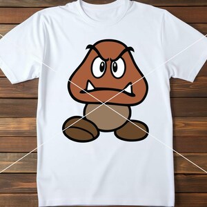 Goomba_super_mario_015 Svg Dxf Eps Pdf Png, Cricut, Cutting File ...
