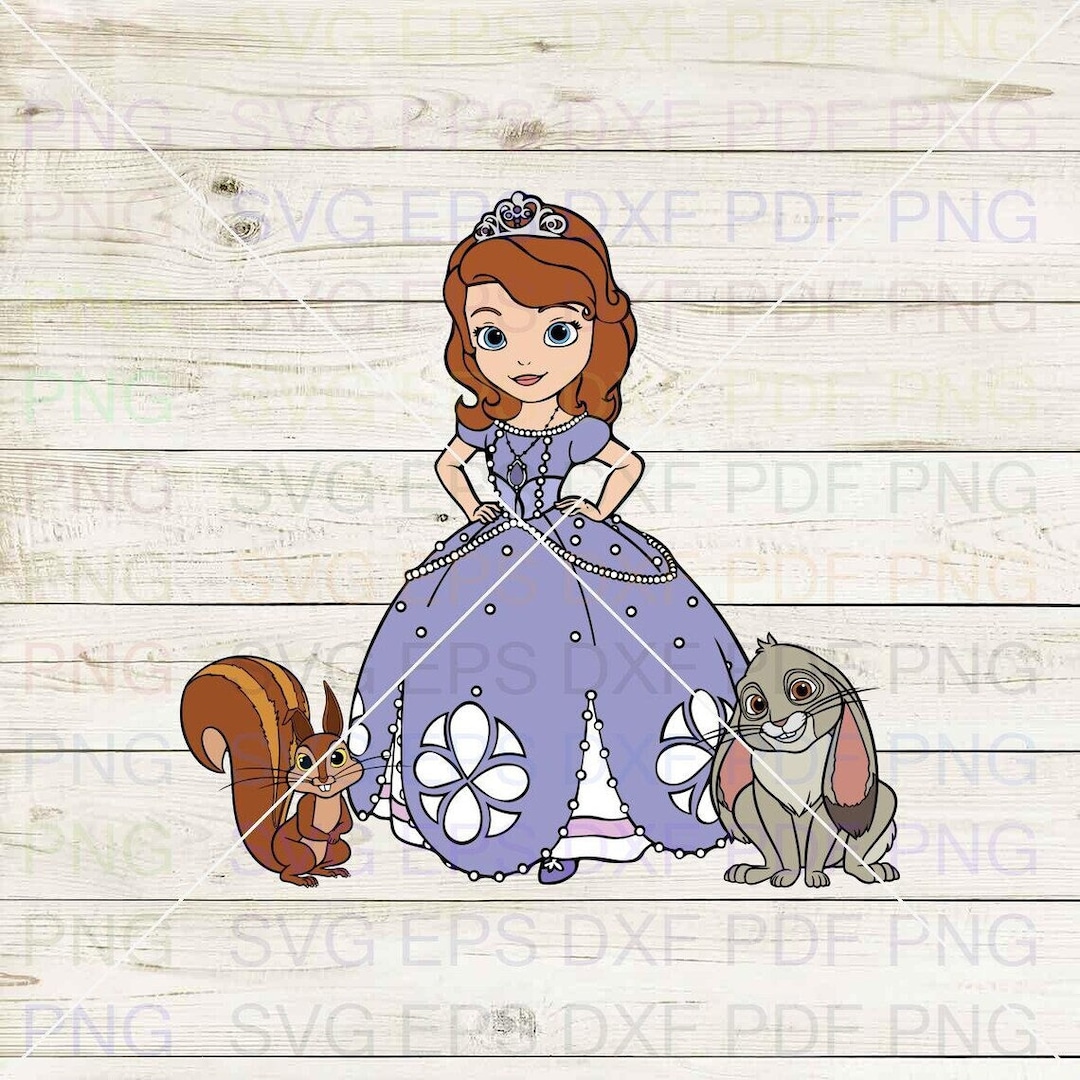 Princess_sofia_sofia_the_first_006 Svg Dxf Eps Pdf Png, Cricut, Cutting ...