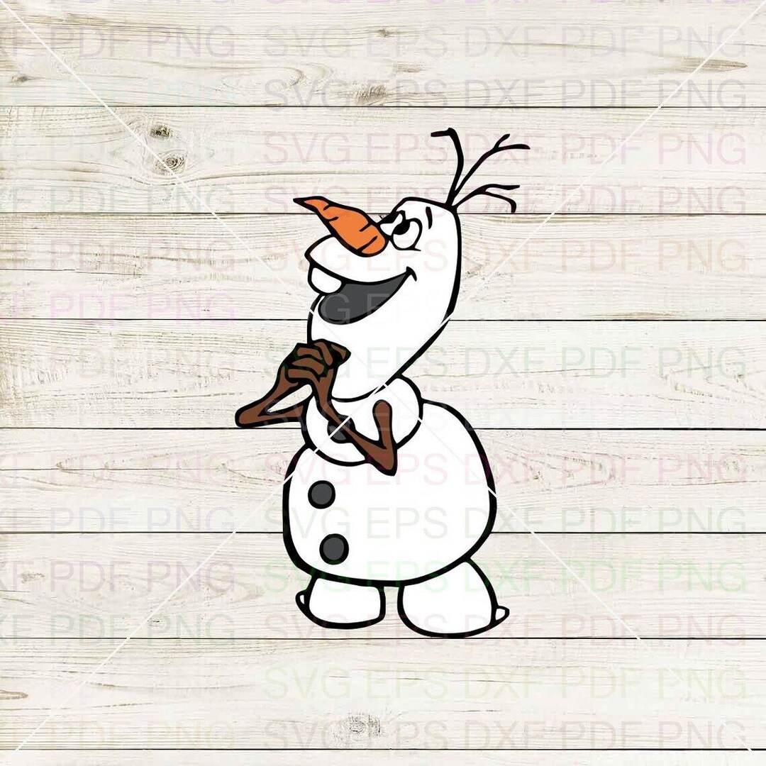 Olaf_frozen_012 Svg Dxf Eps Pdf Png, Cricut, Cutting File, Vector ...