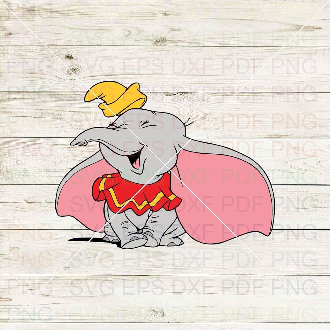 Dumbo_028 Svg Dxf Eps Pdf Png, Cricut, Cutting File, Vector, Clipart ...