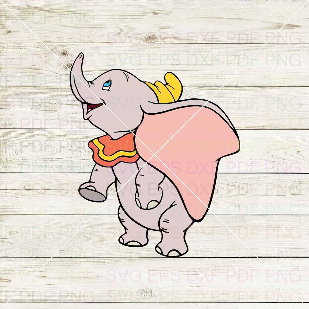 Dumbo_029 Svg Dxf Eps Pdf Png, Cricut, Cutting File, Vector, Clipart ...