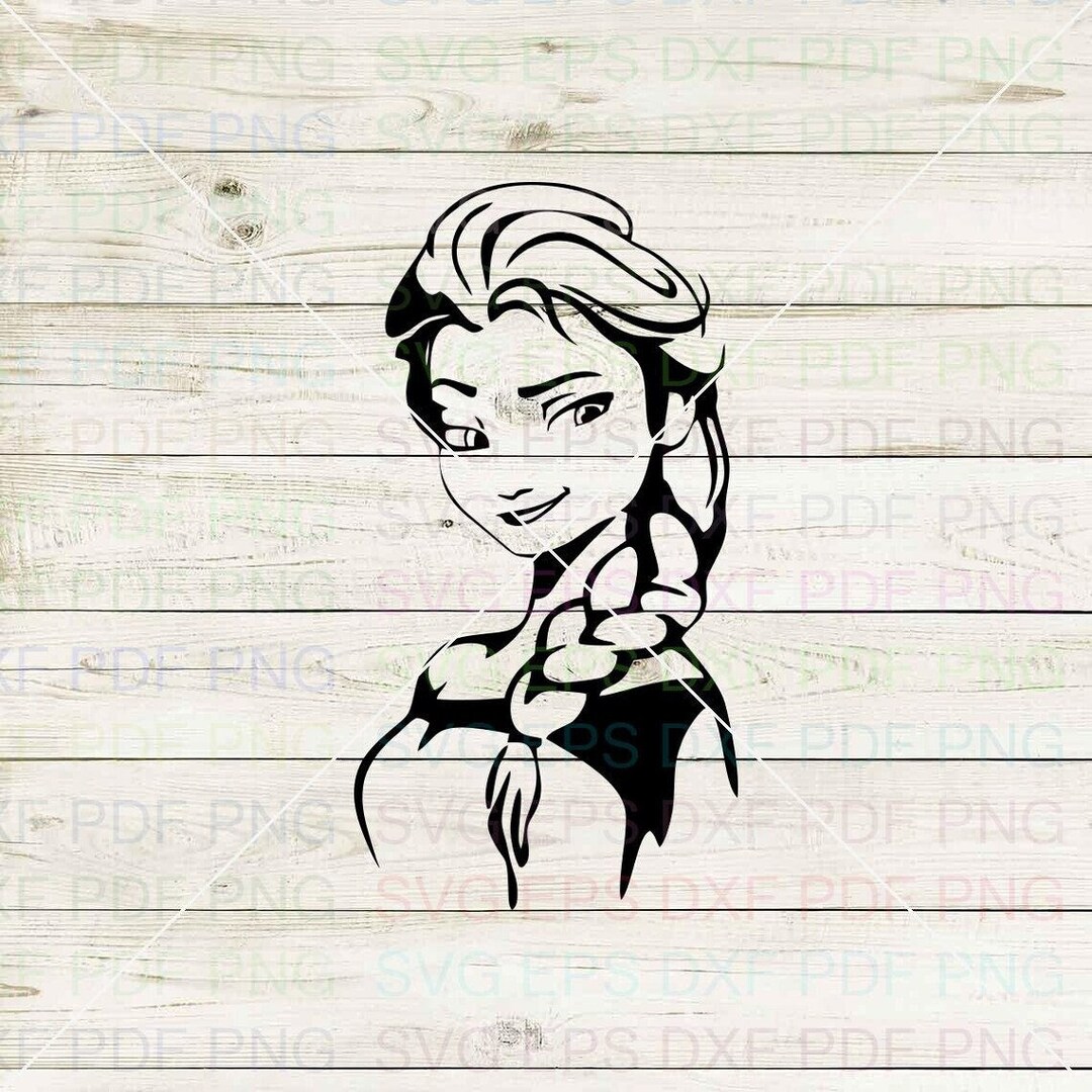 Elsa_frozen_017 Svg Dxf Eps Pdf Png, Cricut, Cutting File, Vector ...