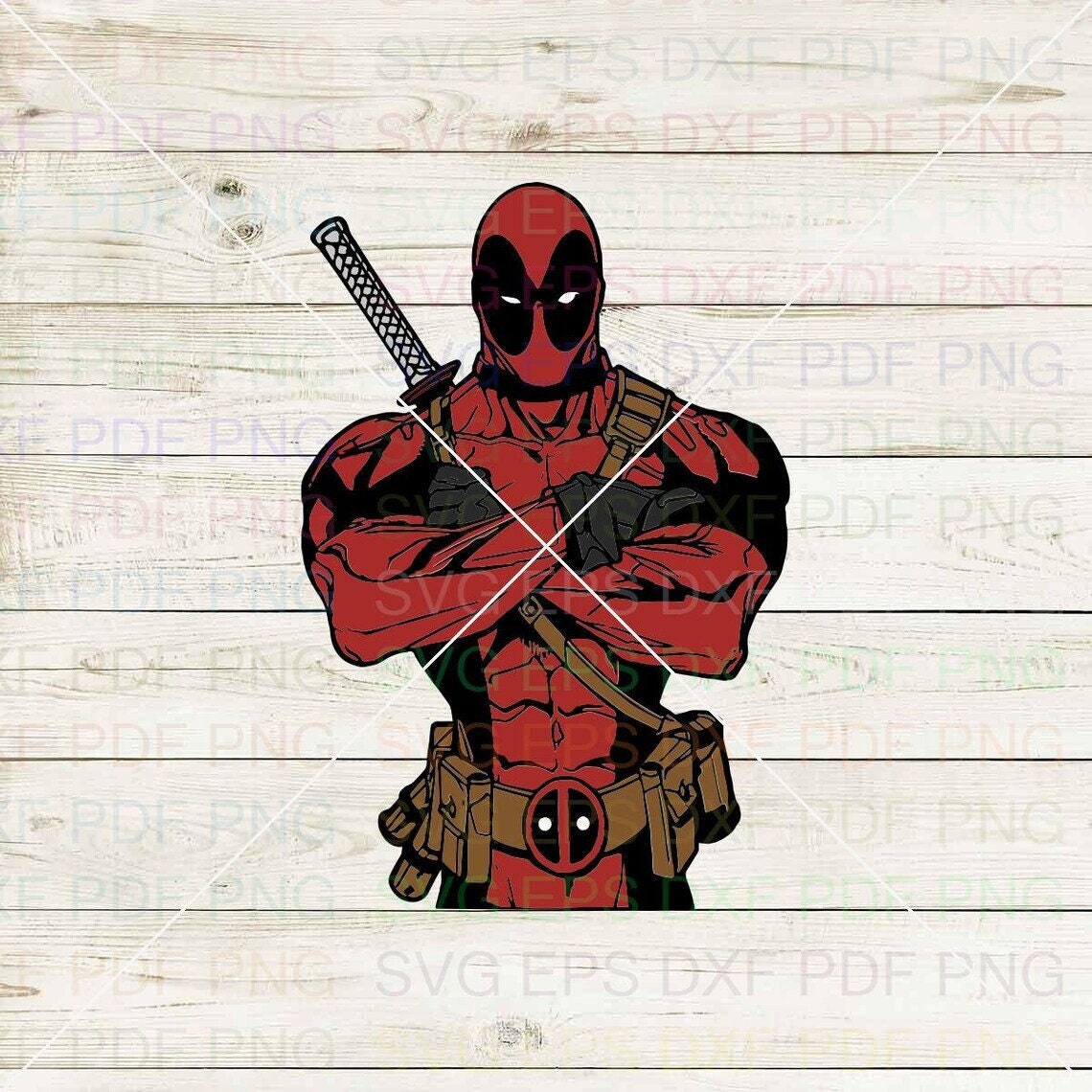 Deadpool_055 Svg Dxf Eps Pdf Png, Cricut, Cutting File, Vector, Clipart ...