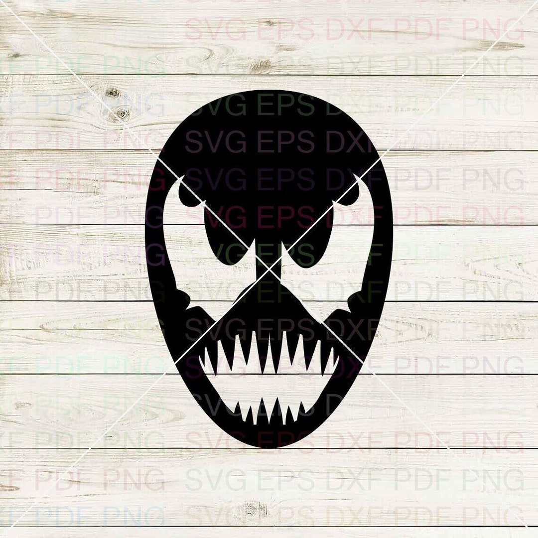Venom_silhouette_004 Svg Dxf Eps Pdf Png, Cricut, Cutting File, Vector ...