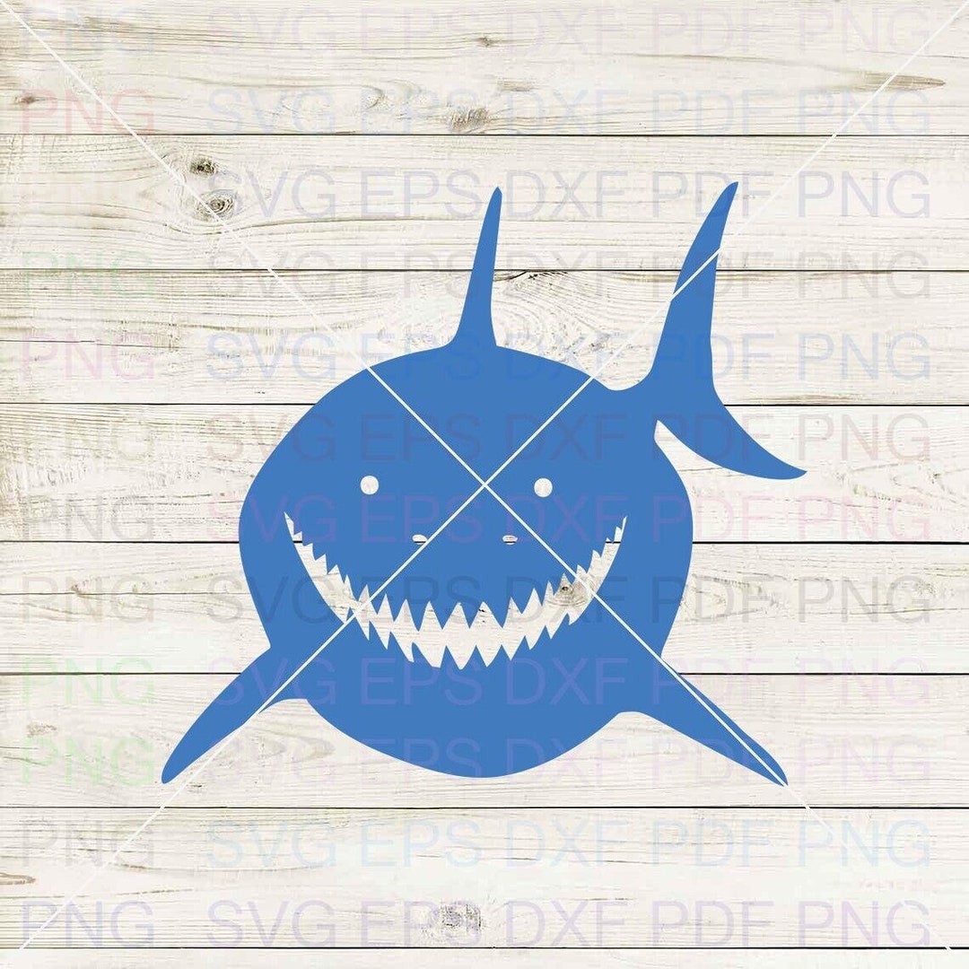 Bruce_finding_nemo_012 Svg Dxf Eps Pdf Png, Cricut, Cutting File ...