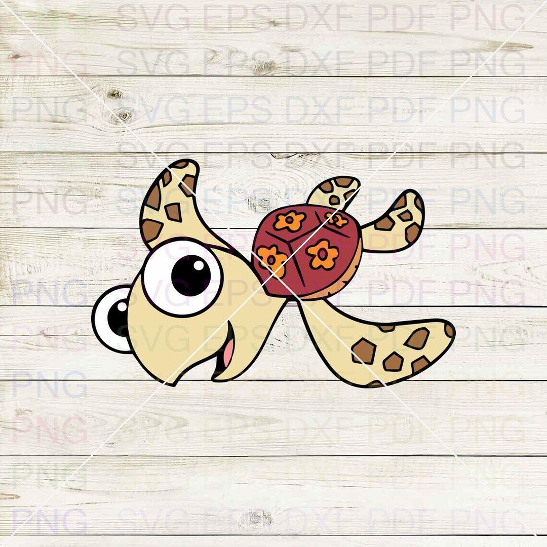 Squirt_finding_nemo_007 Svg Dxf Eps Pdf Png, Cricut, Cutting File ...