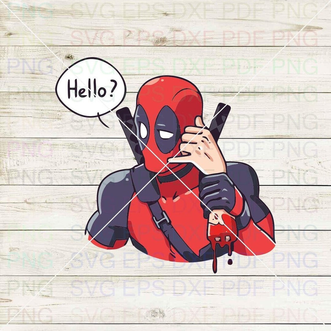 Deadpool_037 Svg Dxf Eps Pdf Png, Cricut, Cutting File, Vector, Clipart ...