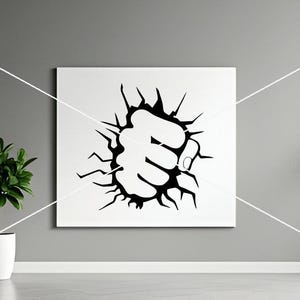 Hulk_hand_face_silhouette_018 Svg Dxf Eps Pdf Png, Cricut, Cutting File ...