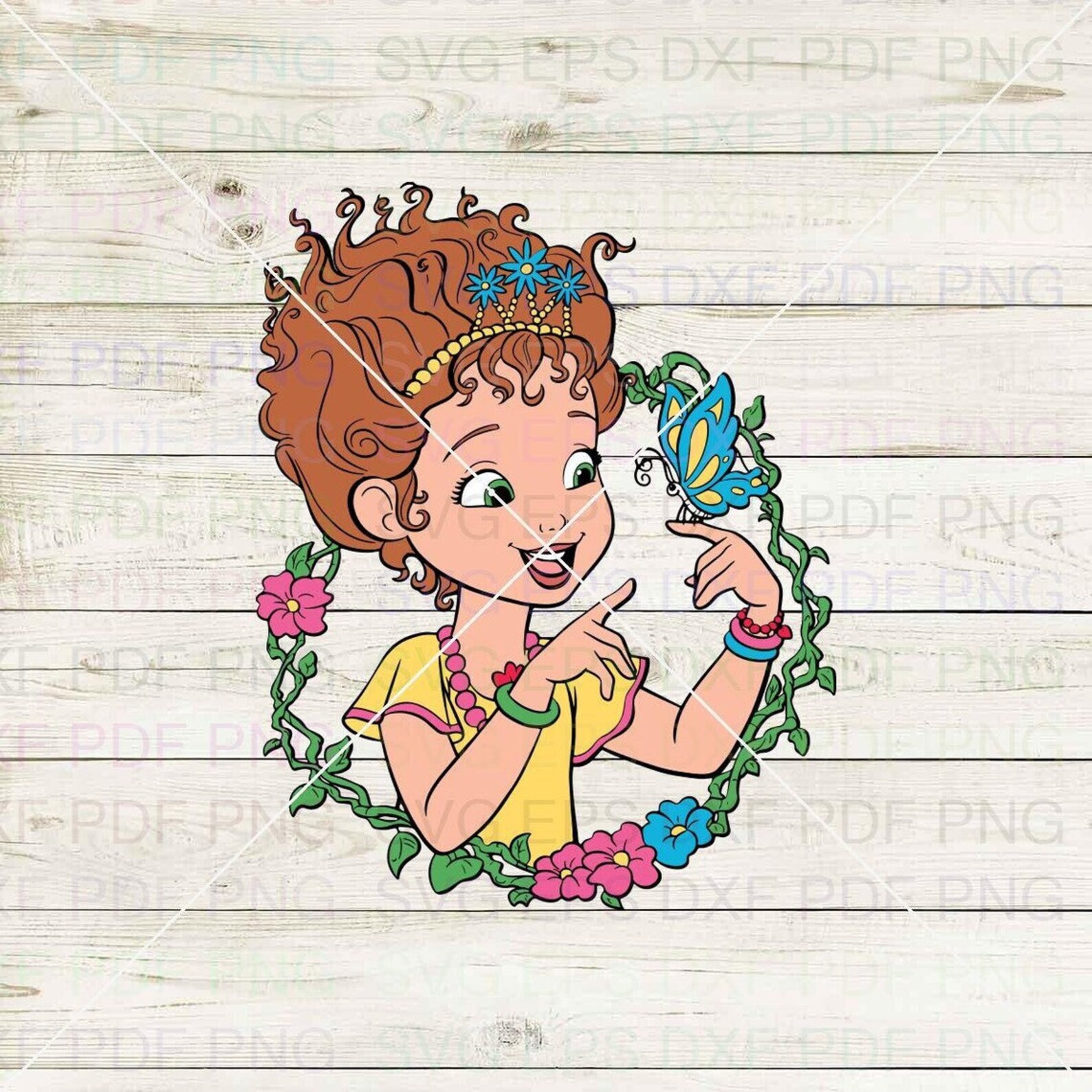 Butterfly_fancy_nancy_002 Svg Dxf Eps Pdf Png, Cricut, Cutting File ...