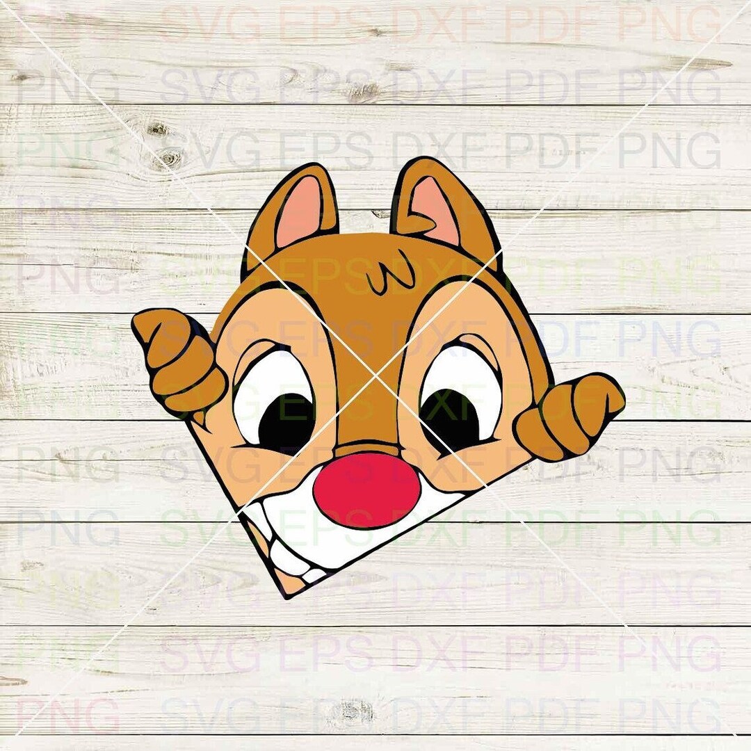 Chip_and_dale_squirrel_001 Svg Dxf Eps Pdf Png, Cricut, Cutting File ...