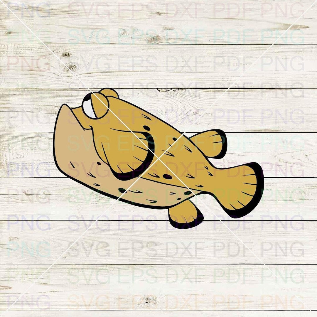 Bloat_finding_nemo_035 Svg Dxf Eps Pdf Png, Cricut, Cutting File ...