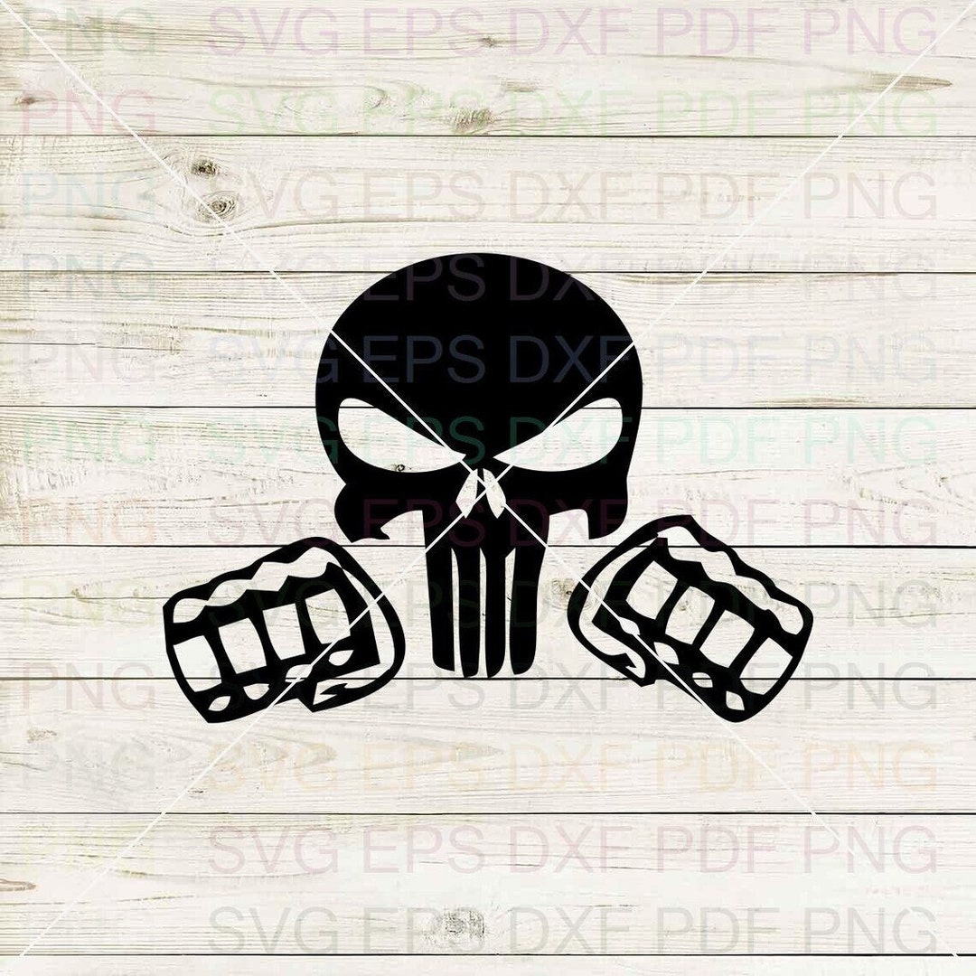 Punisher_silhouette_021 Svg Dxf Eps Pdf Png, Cricut, Cutting File ...