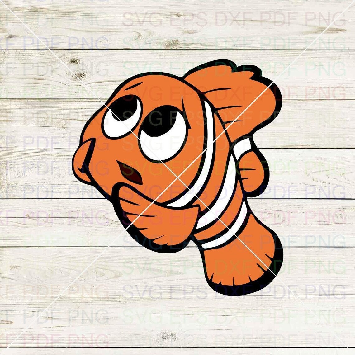 Nemo_finding_nemo_001 Svg Dxf Eps Pdf Png, Cricut, Cutting File, Vector ...