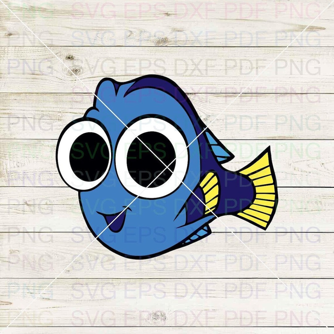 Dory_finding_nemo_004 Svg Dxf Eps Pdf Png, Cricut, Cutting File, Vector ...