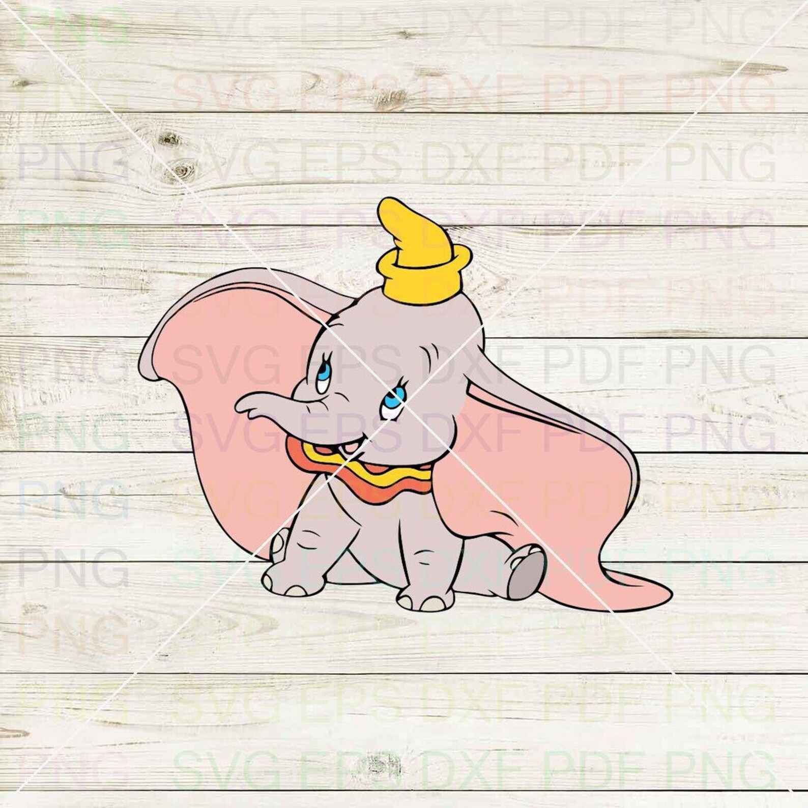 Dumbo_014 Svg Dxf Eps Pdf Png, Cricut, Cutting File, Vector, Clipart ...