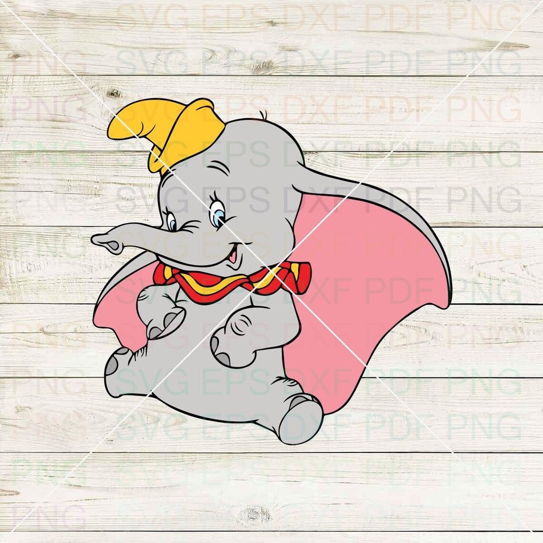 Dumbo_038 Svg Dxf Eps Pdf Png, Cricut, Cutting File, Vector, Clipart ...