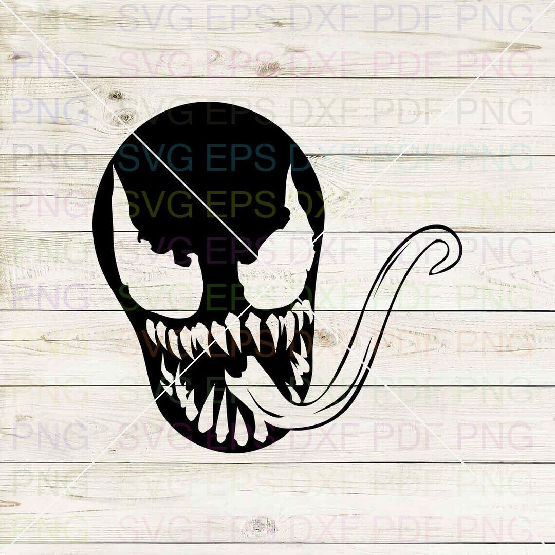 Venom_silhouette_008 Svg Dxf Eps Pdf Png, Cricut, Cutting File, Vector ...